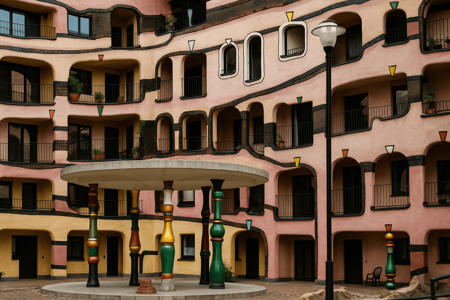 Hundertwasser in Hessen: Die Waldspirale als architektonisches Manifest ...
